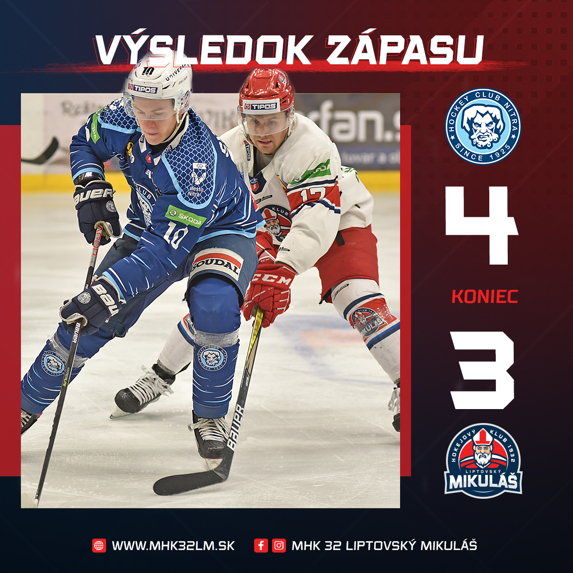 Zápas v Nitre nám nevyšiel